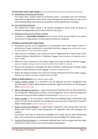 Modern Cost Management Techniques | PDF