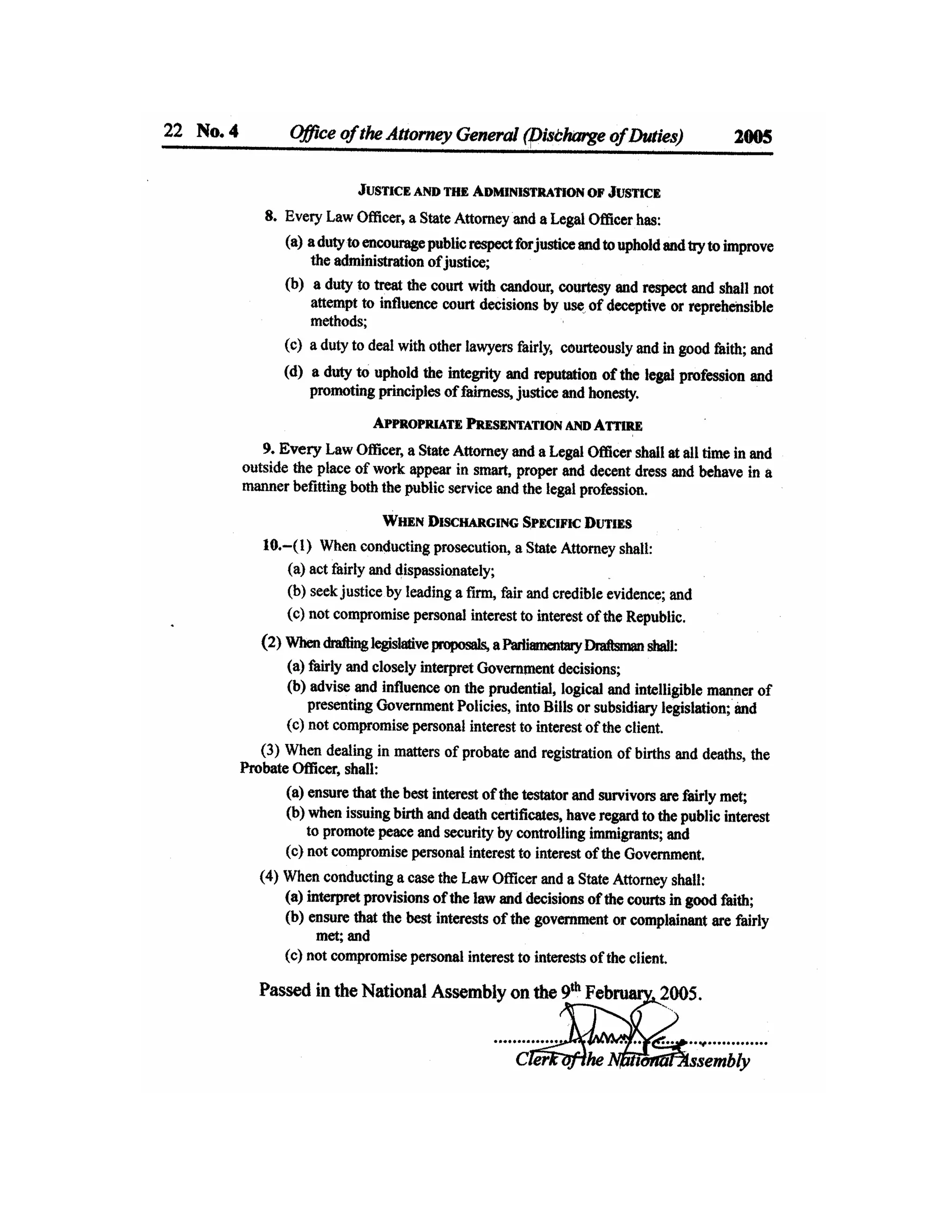 The office of attorney general (discharge of duties) | PDF