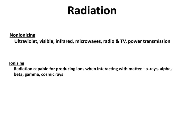introduction to radiation | PPTX | Physics | Science
