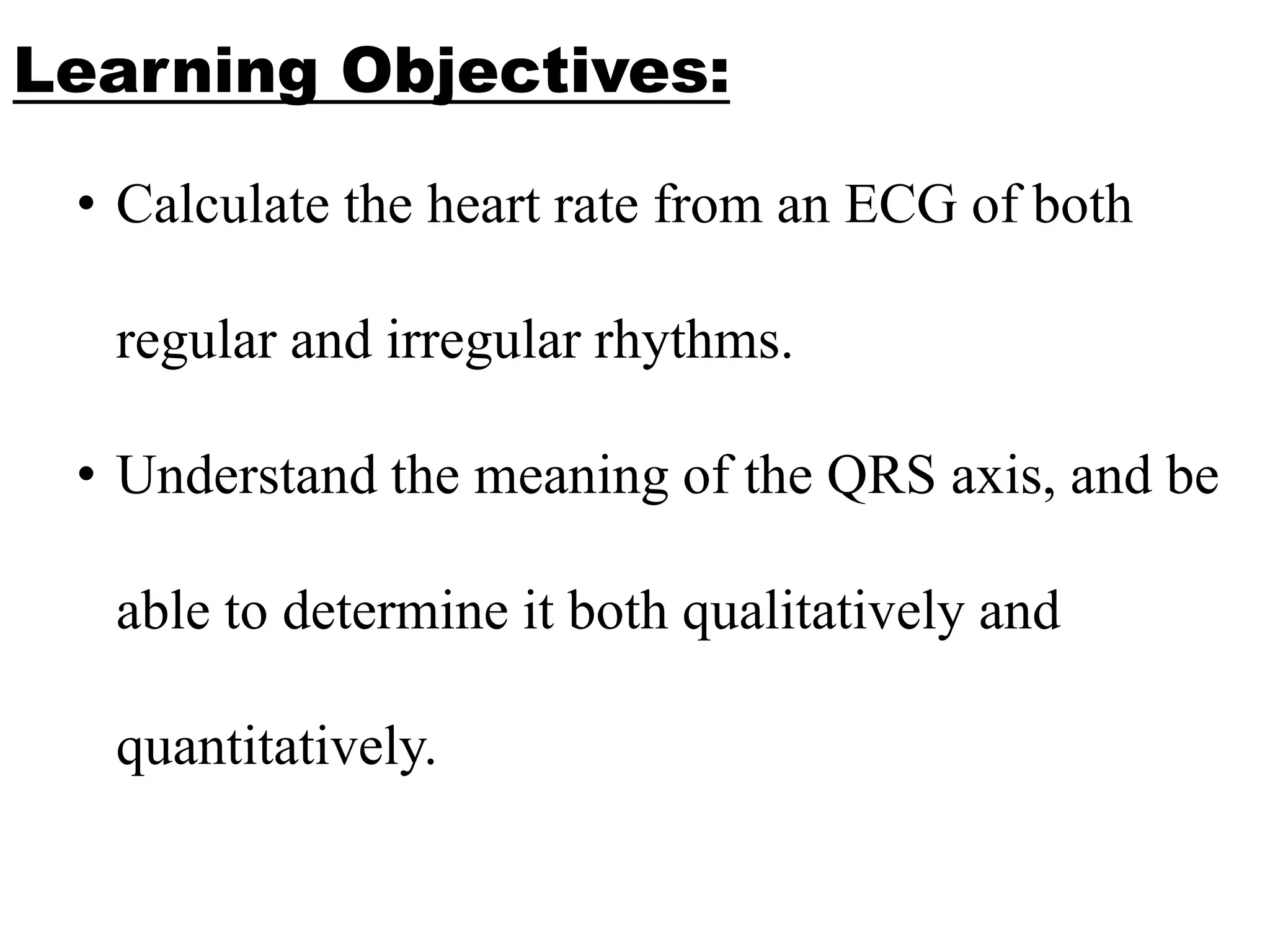 4. ecg basics rate and axis | PPTX