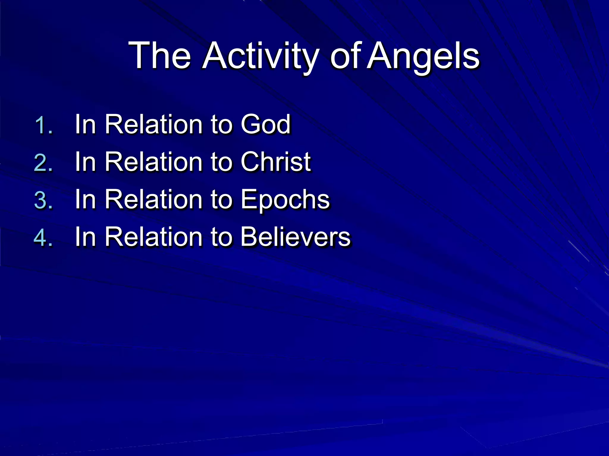 Angelology: Lecture-4 | PPTX