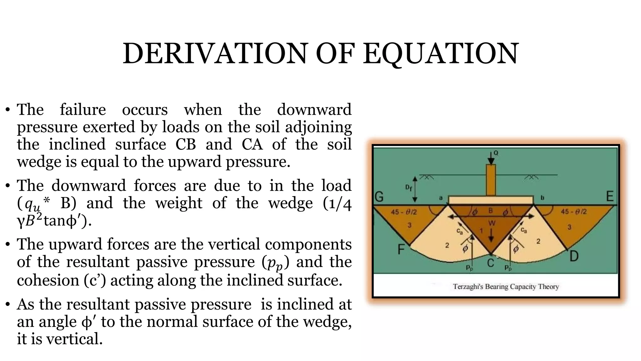 TERZAGHI’S BEARING CAPACITY THEORY | PDF