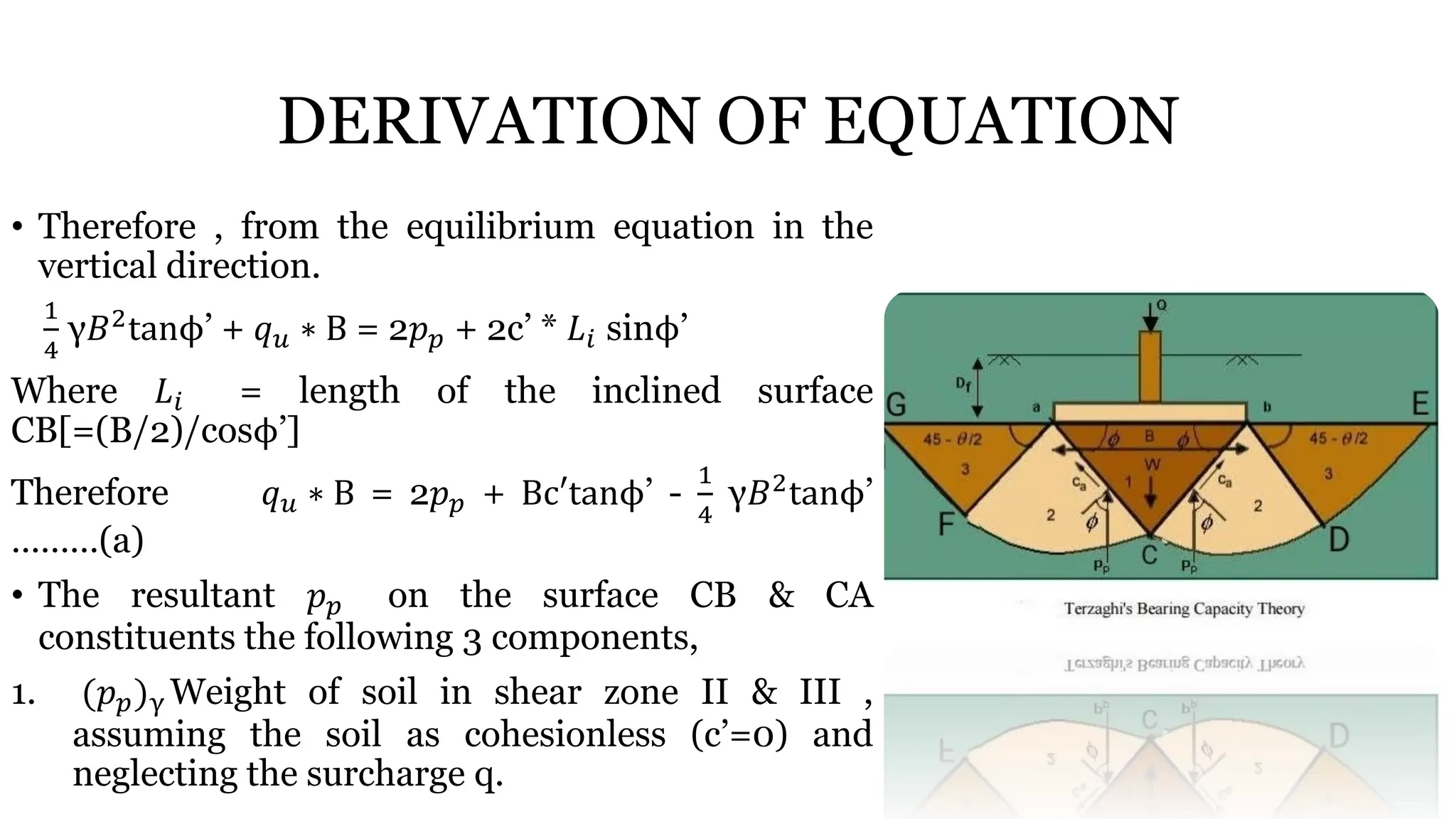 TERZAGHI’S BEARING CAPACITY THEORY | PDF