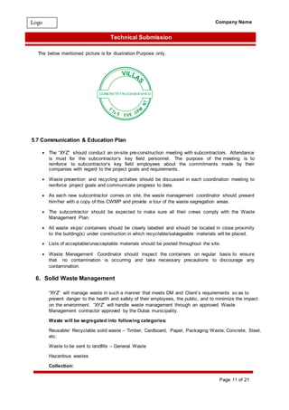 HSE construction waste management plan | DOCX
