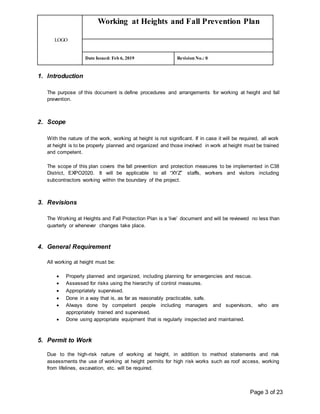 4.6 working at heights and fall protection plan | DOCX