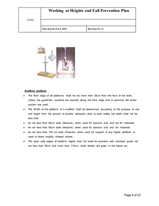 4.6 working at heights and fall protection plan | DOCX