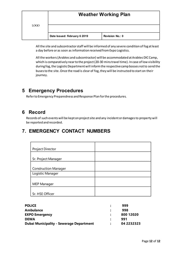 HSE Weather working plan | DOCX | Weather | Science