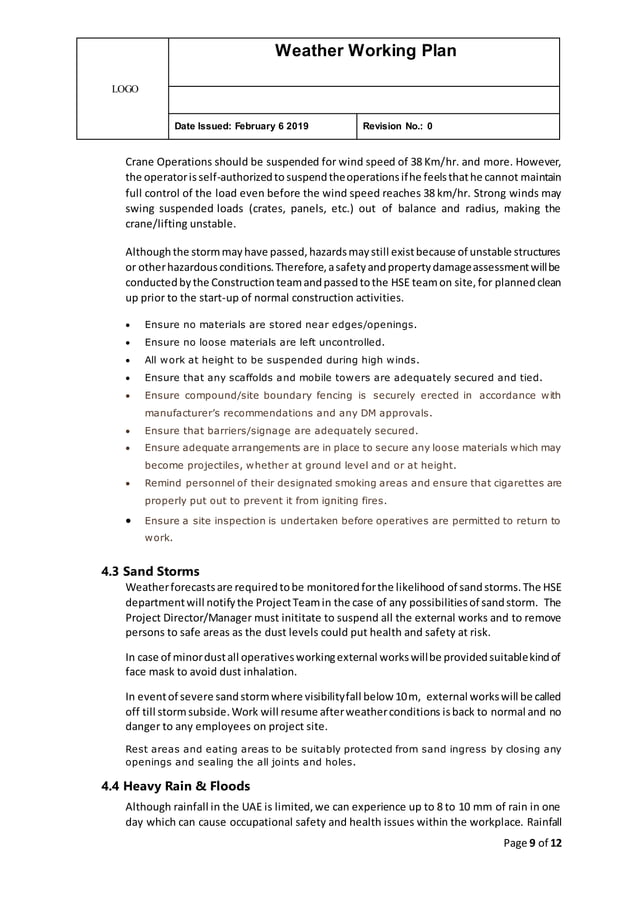 HSE Weather working plan | DOCX | Weather | Science