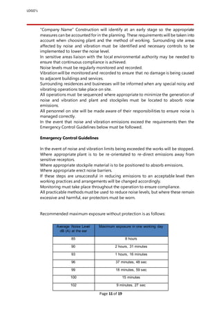 Occupational health plan | DOCX