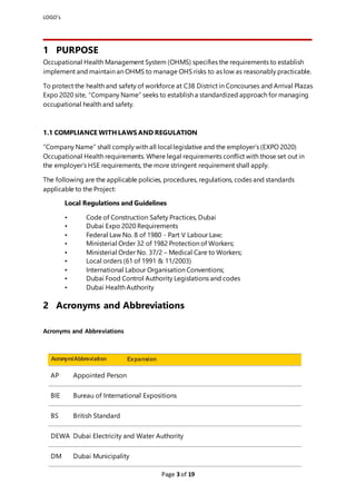 Occupational health plan | PDF