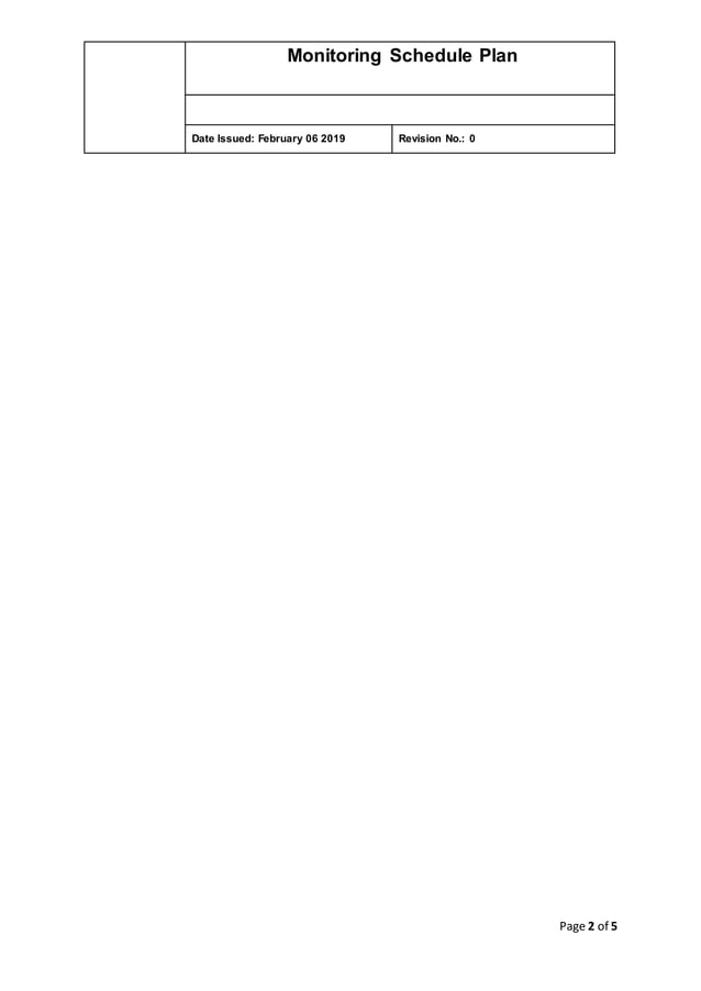 HSE Monitoring schedule plan | DOCX | Civil Engineering Industry ...