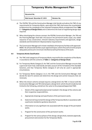 HSE Temporary works management plan | DOCX