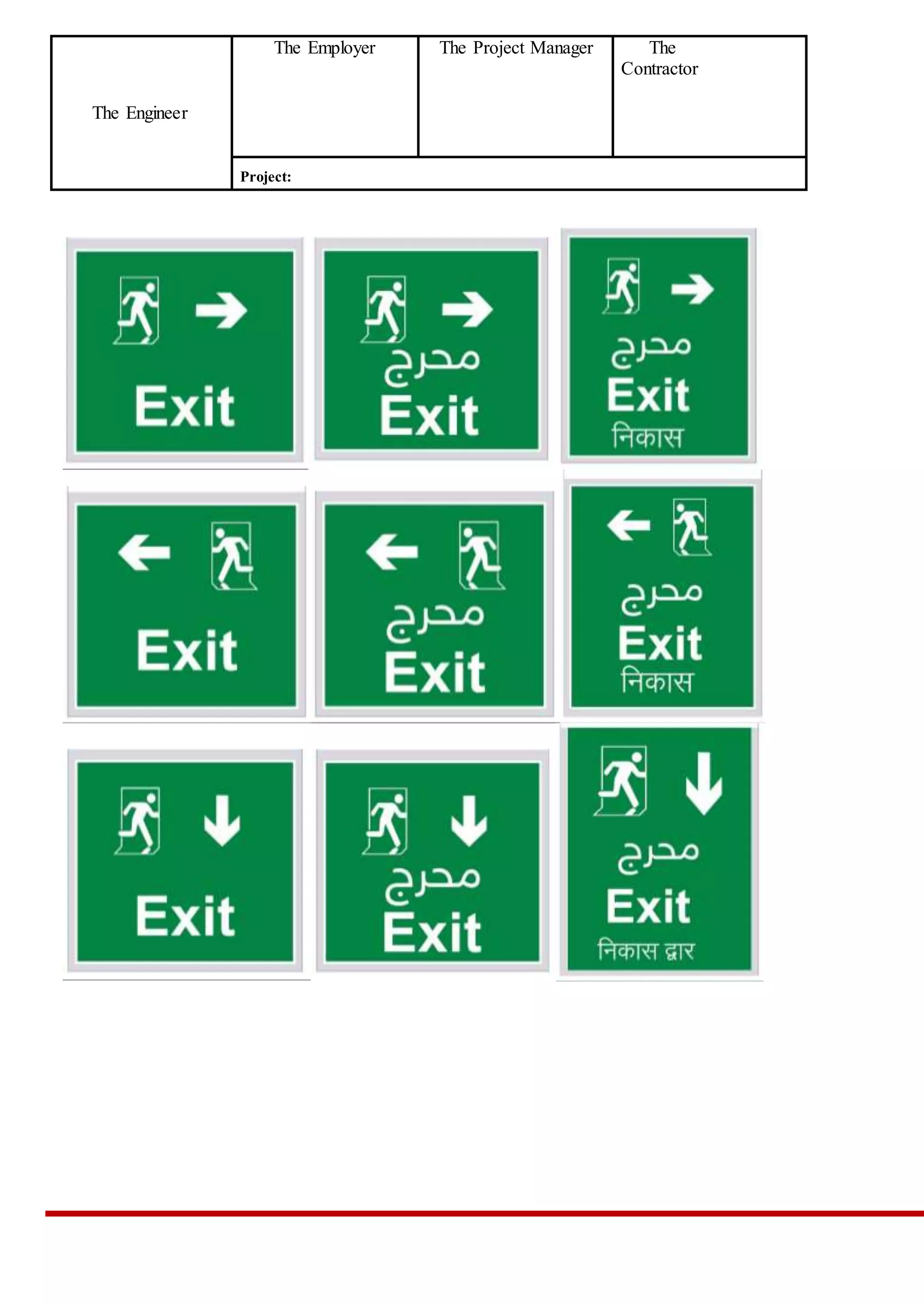 HSE MANDATORY SIGNAGE | DOCX