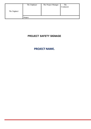 HSE MANDATORY SIGNAGE | DOCX