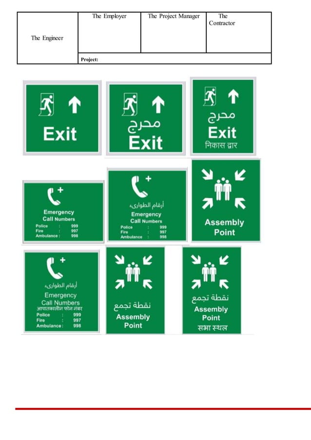 HSE MANDATORY SIGNAGE | DOCX
