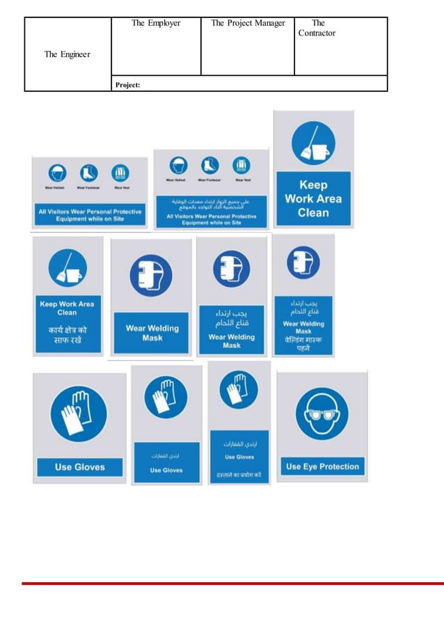 HSE MANDATORY SIGNAGE | DOCX