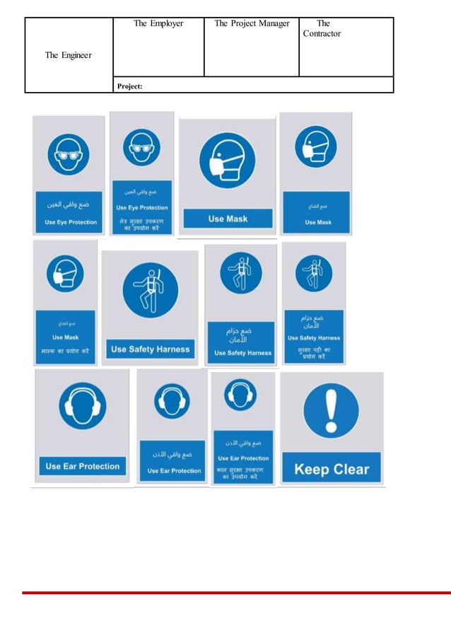 HSE MANDATORY SIGNAGE | DOCX