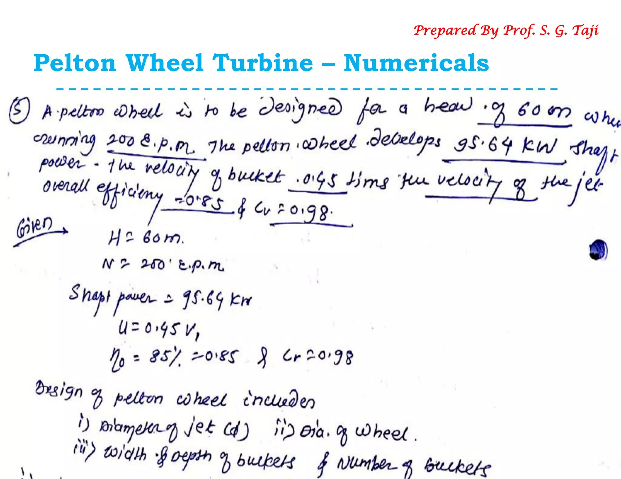 Pelton Wheel Turbine Part 2 | PDF