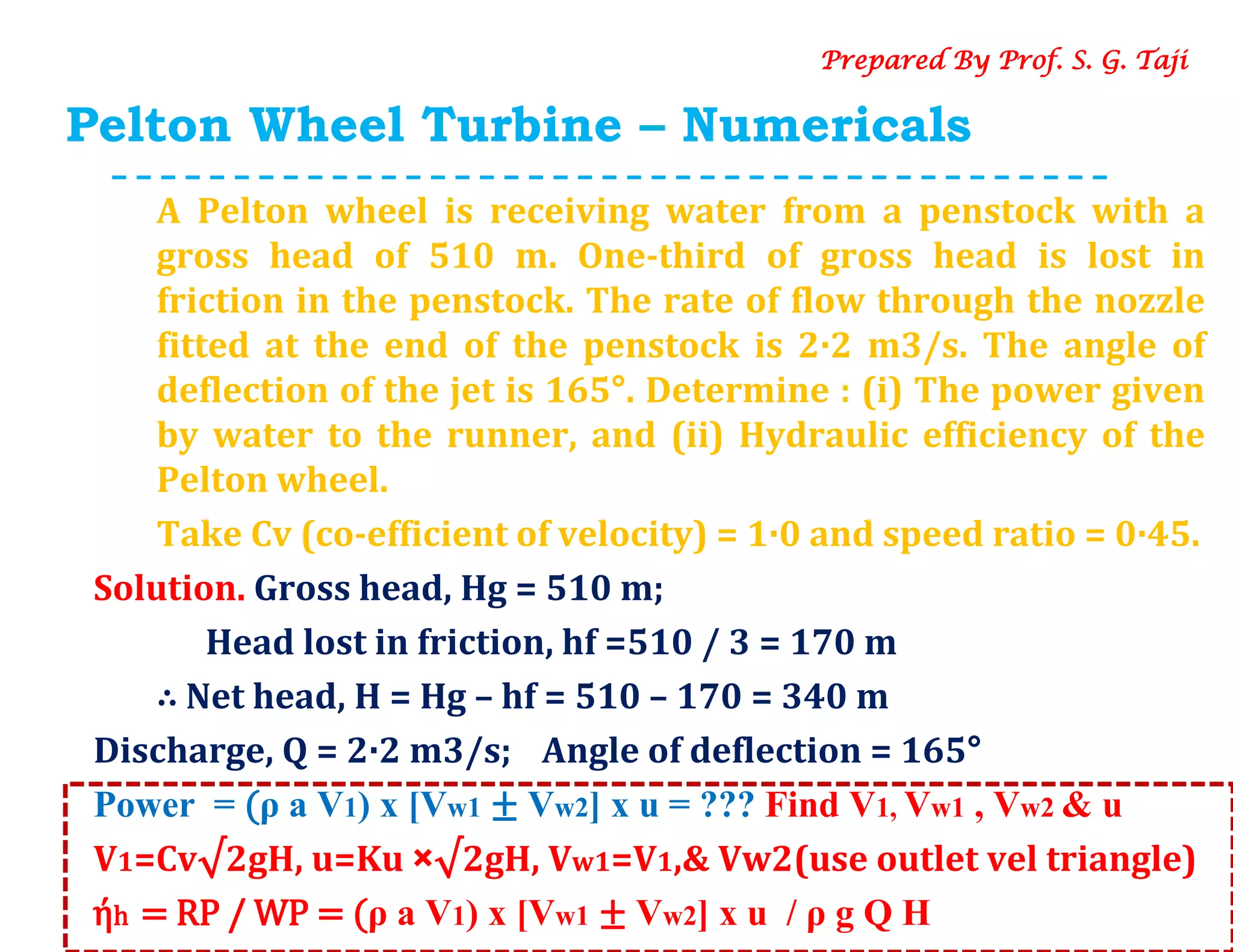 Pelton Wheel Turbine Part 2 | PDF