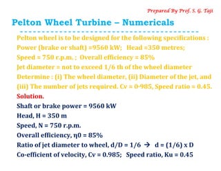 Pelton Wheel Turbine Part 2 | PDF