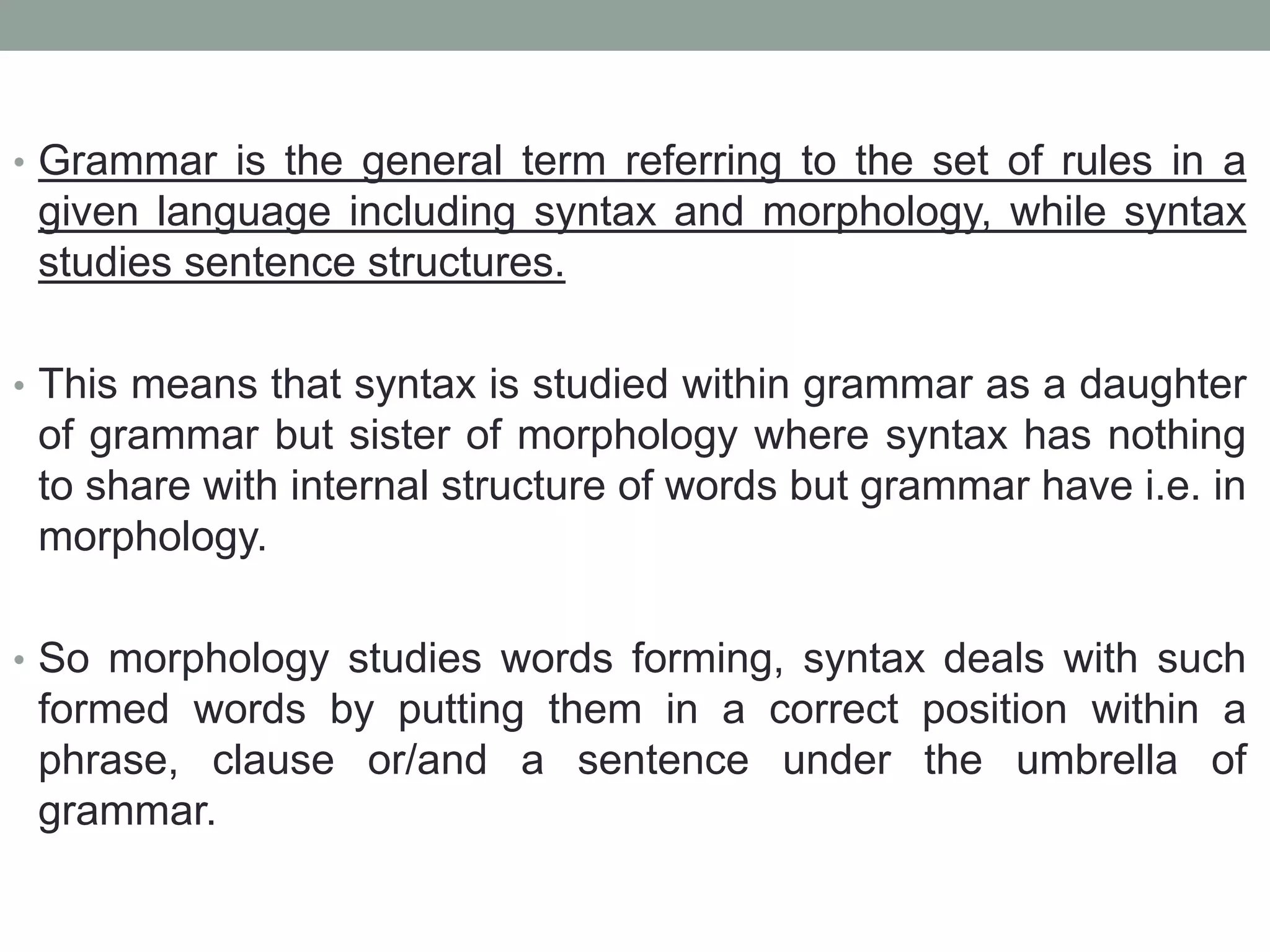 Syntax and grammar | PPTX