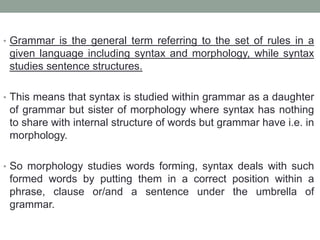 Syntax And Grammar | Ppt