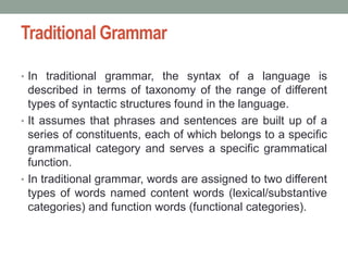Syntax and grammar | PPTX