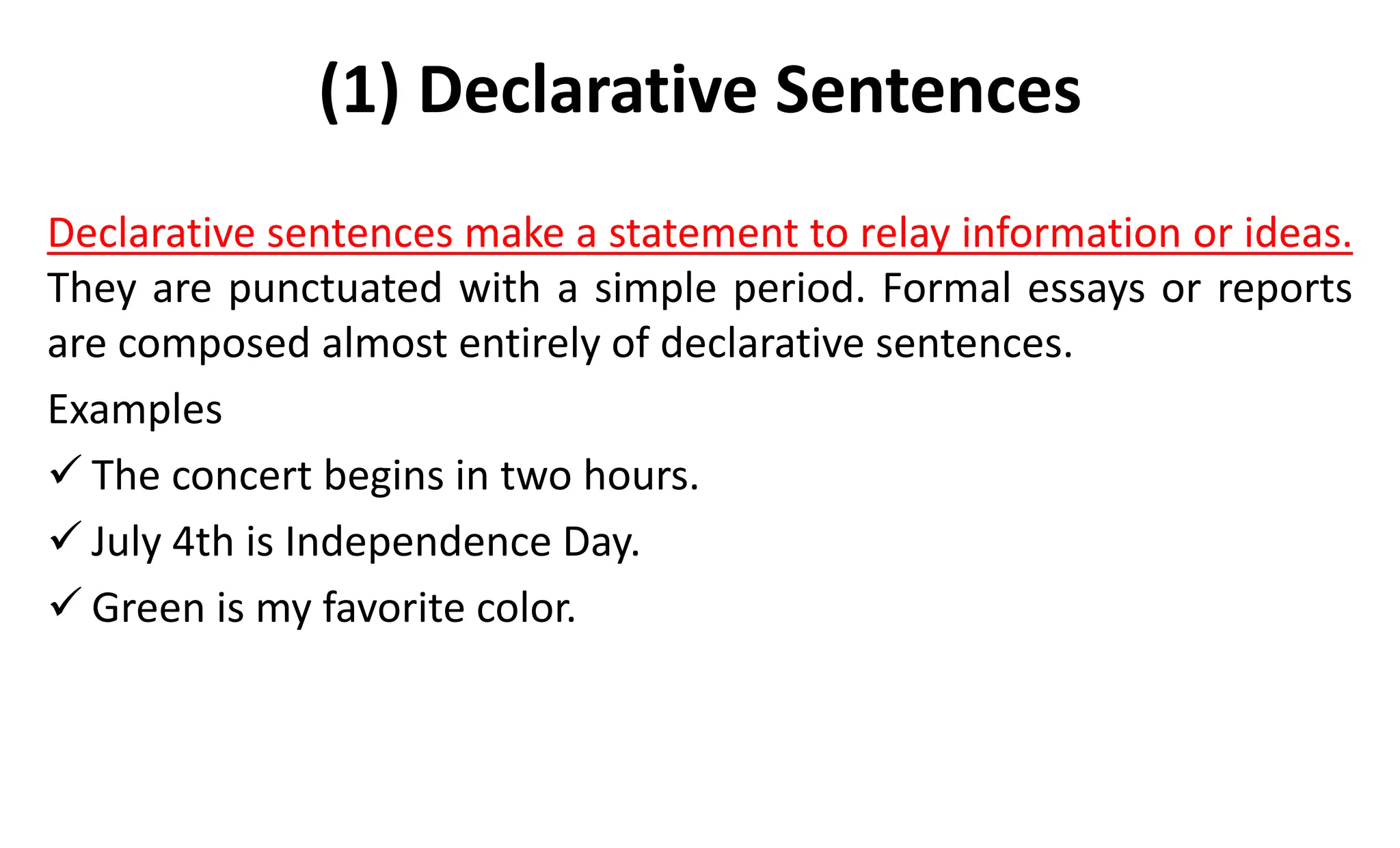 Basic sentence structure | PPT