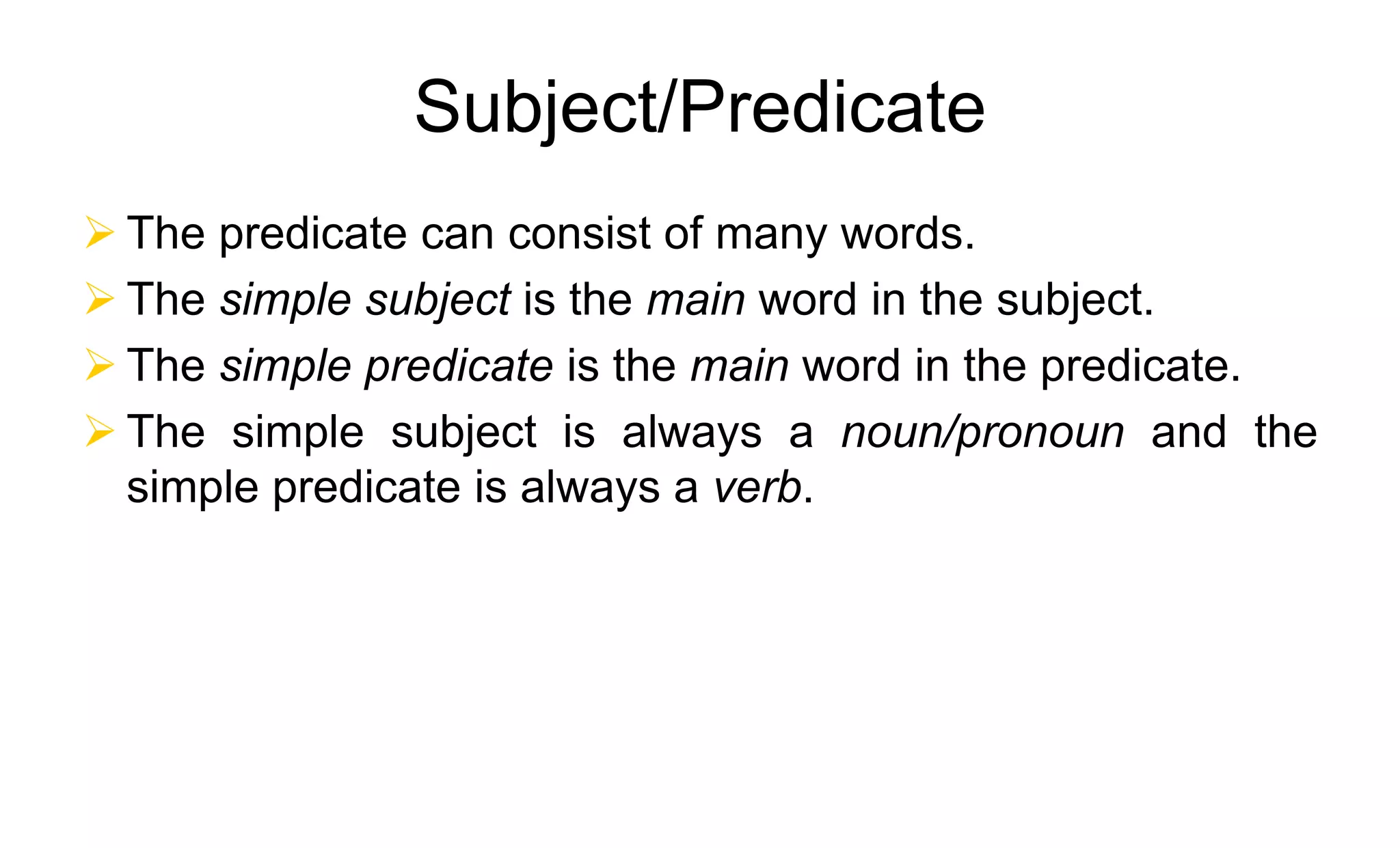 Basic sentence structure | PPT