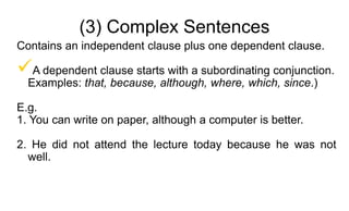 Basic sentence structure | PPT