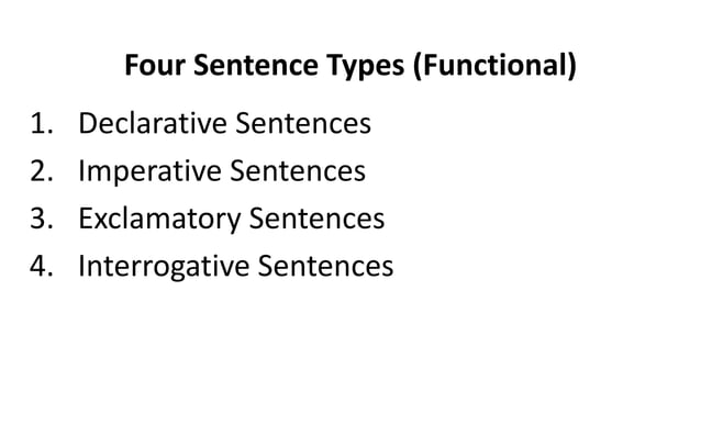 Basic sentence structure | PPT