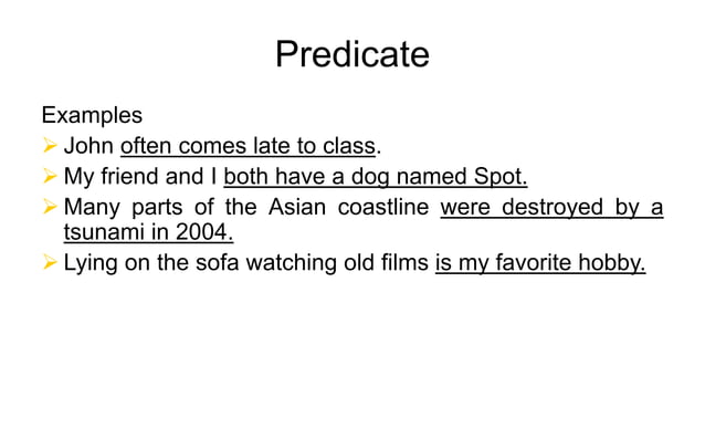 Basic sentence structure | PPT