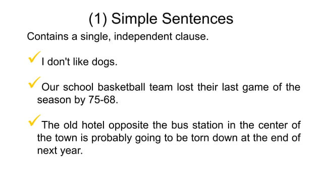 Basic sentence structure | PPT