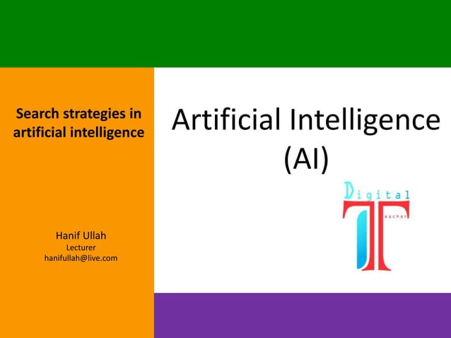 search strategies in artificial intelligence | PPTX