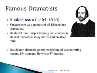 Renaissance Period 1500-1600 /English Literature History | PPTX