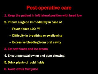 4.tonsillectomy, adenoidectomy and quinsy | PPT