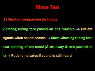 4. Routine clinical tests of hearing | PPT