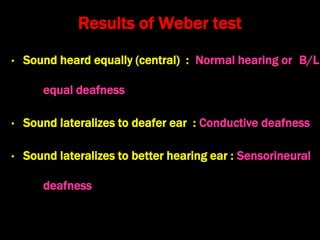 4. Routine clinical tests of hearing | PPT