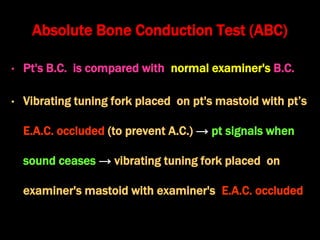 4. Routine clinical tests of hearing | PPT