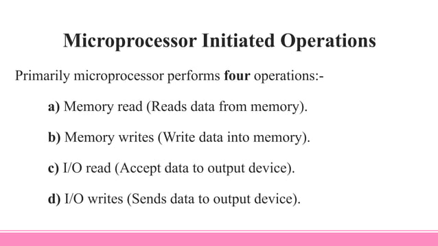 8085 MICROPROCESSOR ARCHITECTURE AND ITS OPERATIONS | PPTX | Programming Languages | Computing