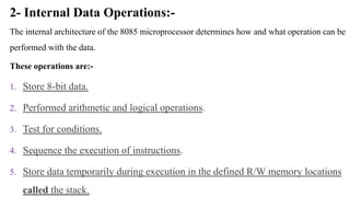 8085 MICROPROCESSOR ARCHITECTURE AND ITS OPERATIONS | PPTX