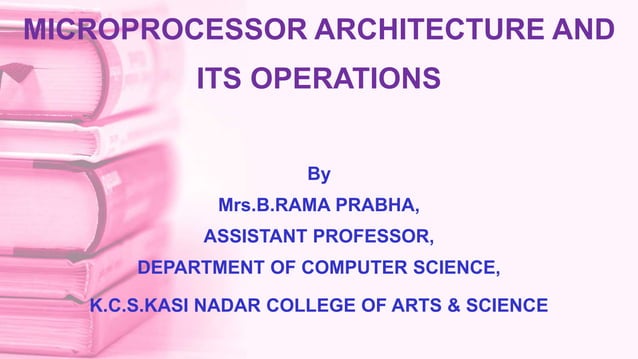 8085 MICROPROCESSOR ARCHITECTURE AND ITS OPERATIONS | PPT