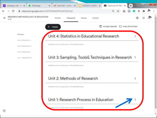 4.google classroom create topic - material | PPT