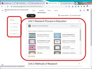 4.google classroom create topic - material | PPT