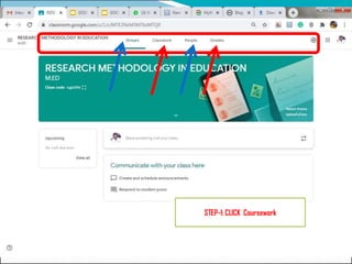 4.google classroom create topic - material | PDF