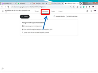4.google classroom create topic - material | PDF