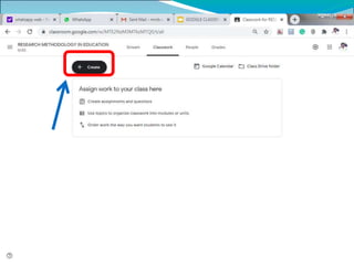 4.google classroom create topic - material | PDF