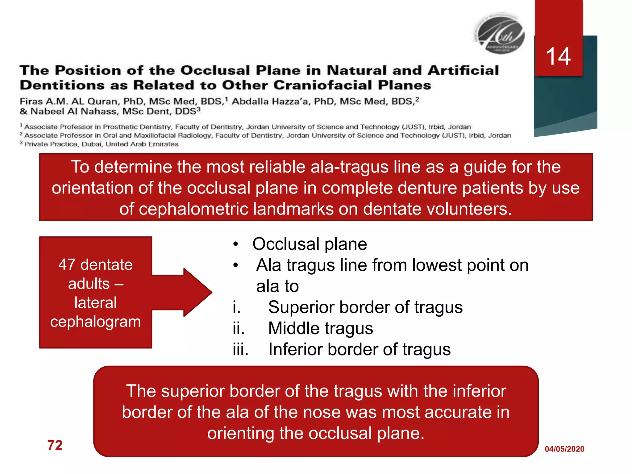 orientation jaw relation in complete denture fabrication | PPTX