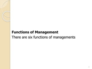 Functions of Management | PPT