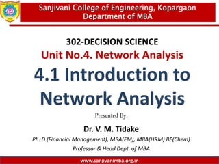 4.1 introduction to network analysis | PPTX | Business | Business and ...